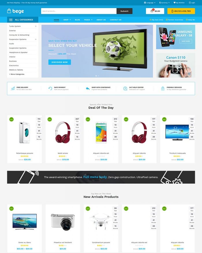 Bege – Responsive Elementor WooCommerce WordPress Theme | TheCoders.vn